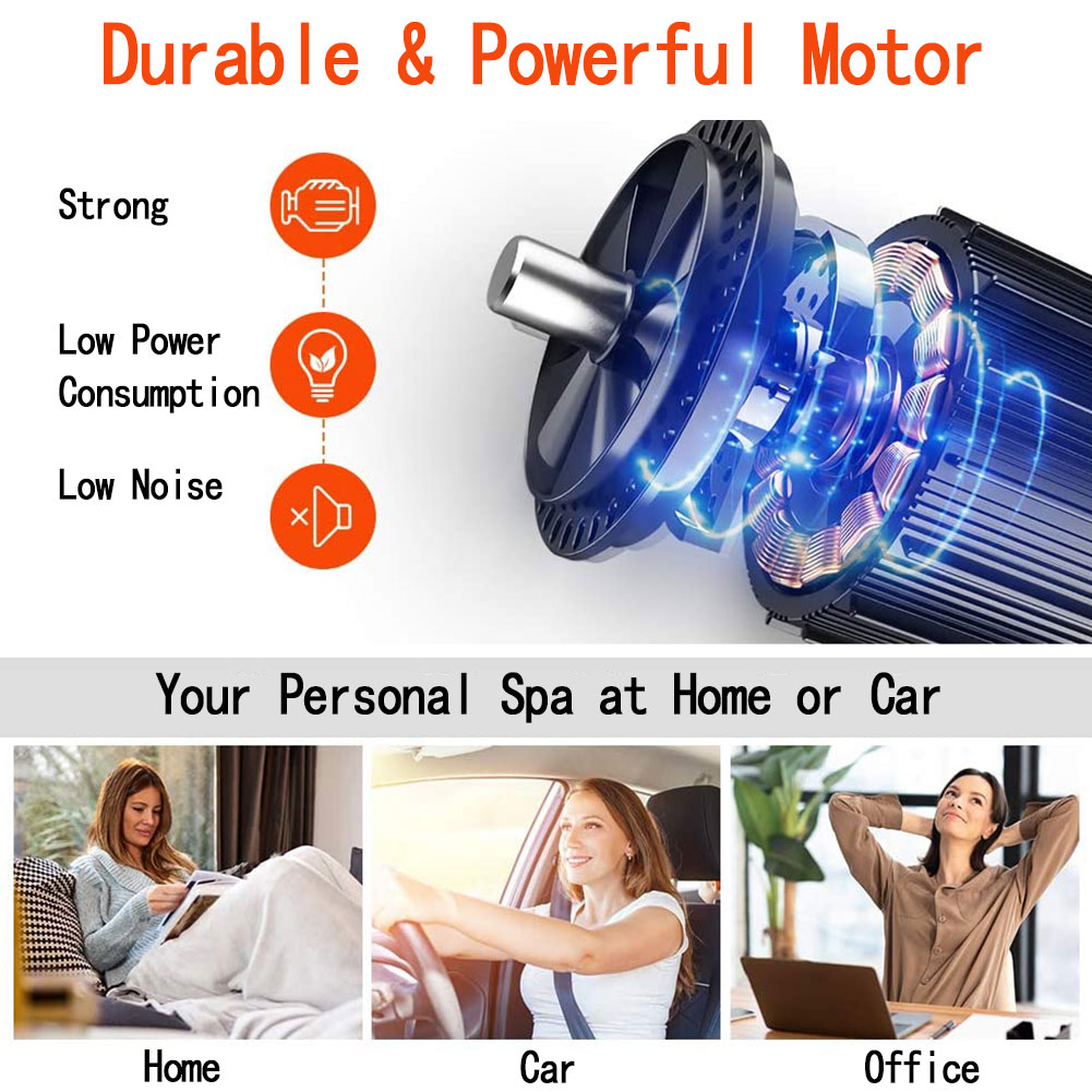 Back Coussin de masseur 3D avec masse en pétrissage à la chaleur ...