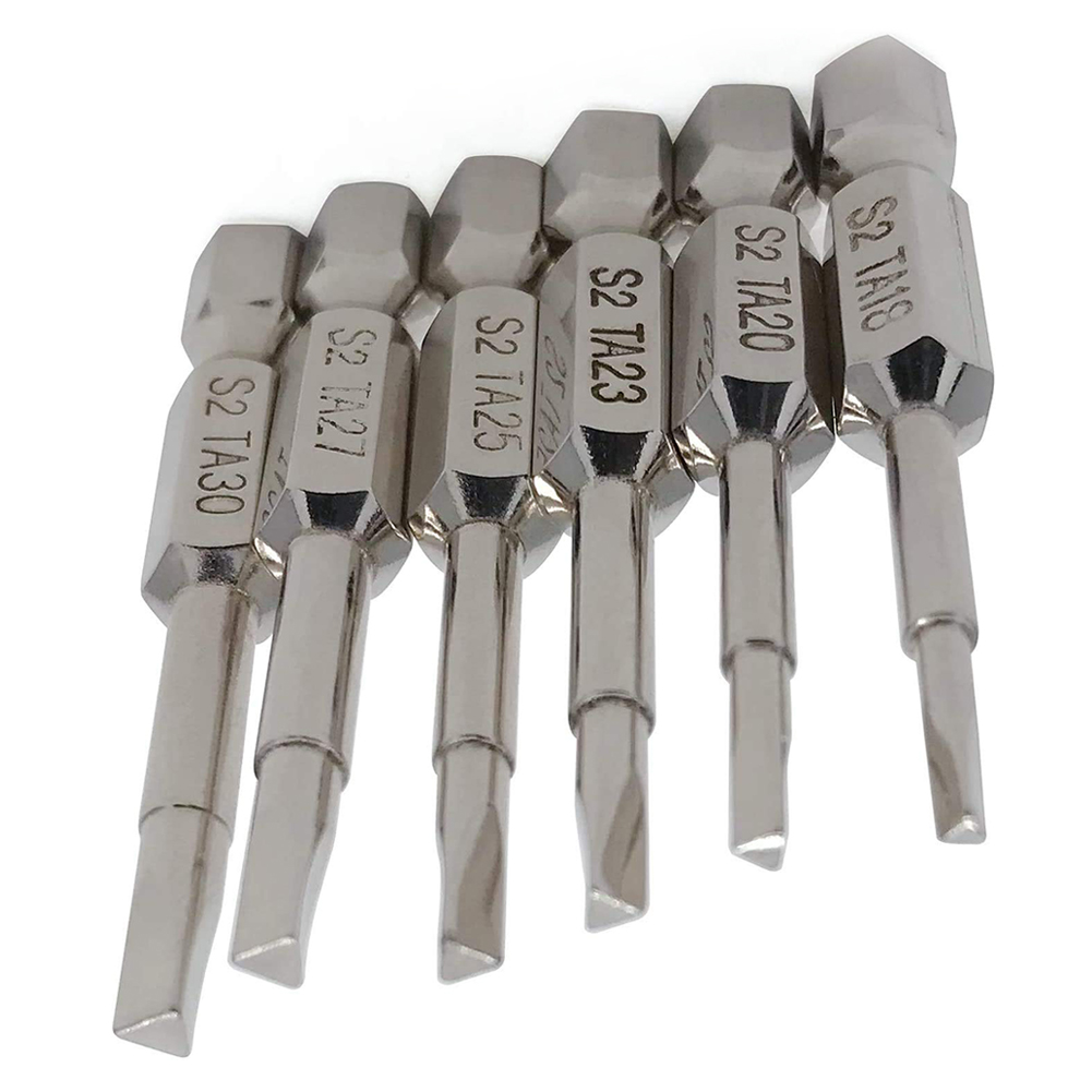 Triangle Tournevis Bit Set S2 Triangle Triangle Tête 1-4 Hex Shank ...