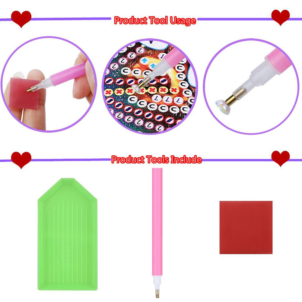 Strass dessin art artisanat strass dessin peinture ensemble 5D rond ...